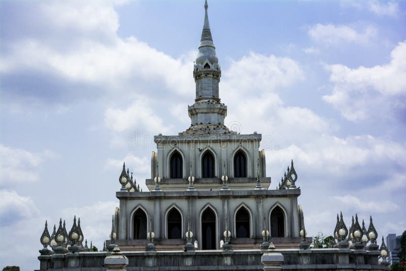 Lotus Bud shape Stupa stock image. Image of grand, center - 40512619