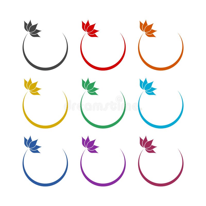 Simple Circle Lotus Symbol Stock Illustrations – 2,938 Simple Circle ...