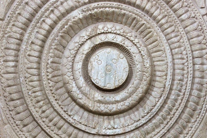 Lotus design carving stock image. Image of architecture - 65974831