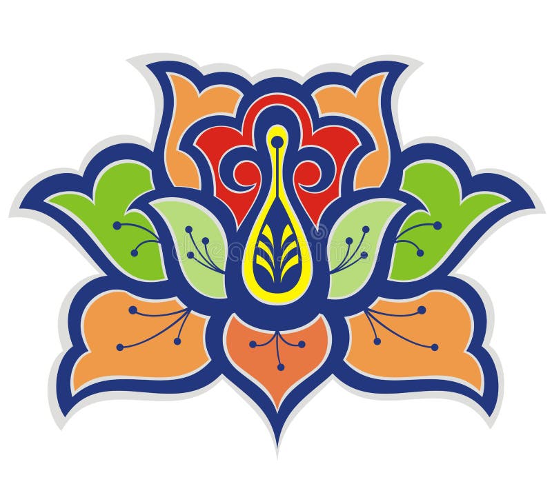 Lotus design stock vector. Illustration of silhouette - 18306480