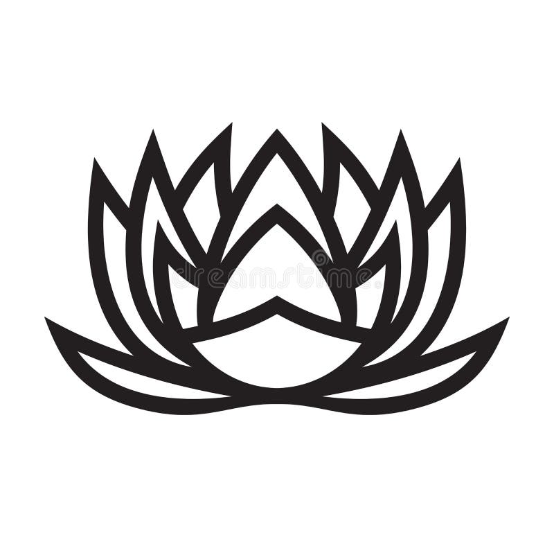 Lotus flower concept stock vector. Illustration of beautiful - 192510692