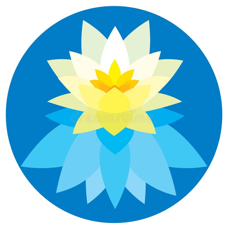 Lotus Flower Icon Application Stock Illustration - Illustration of ...