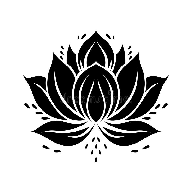 Lotus Flower Icon Isolated. Lotus Flower Cute Icon. Stock Illustration ...