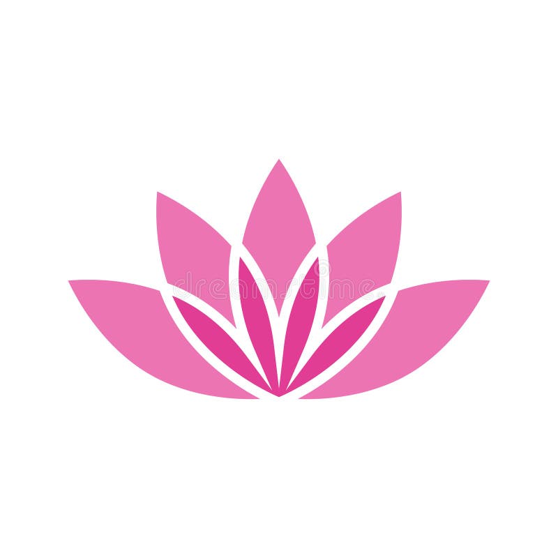Lotus Flower Icon Vector Design Template Basic RGB Stock Vector ...