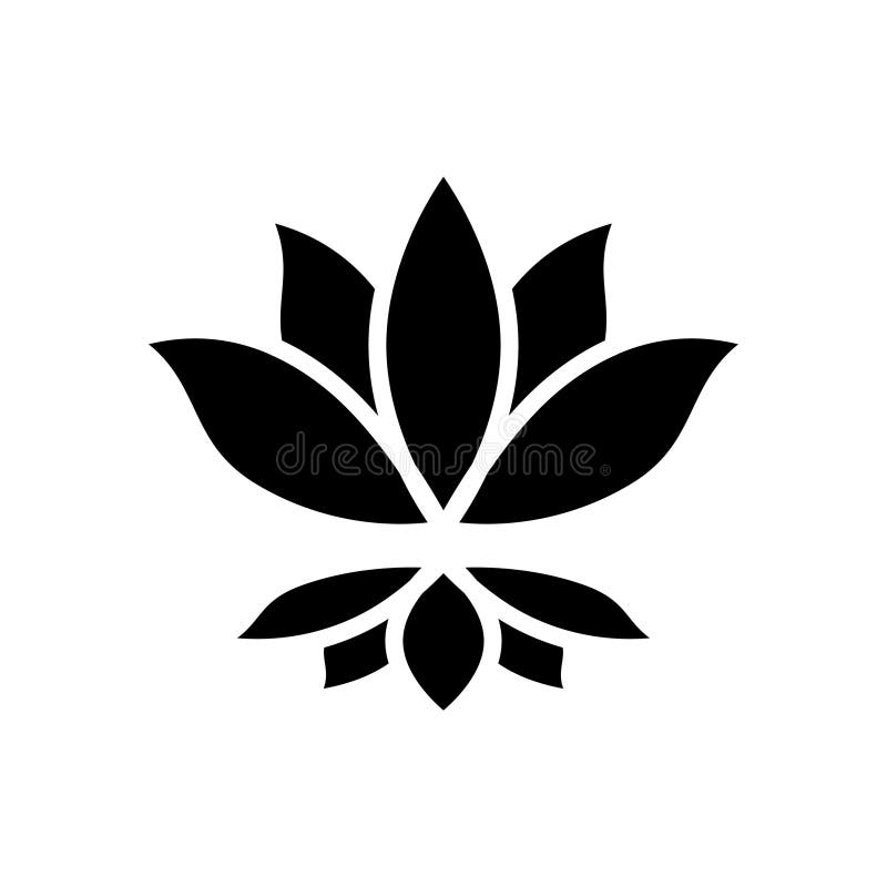 Lotus Flower Icon Vector Design Template Basic RGB Stock Illustration ...