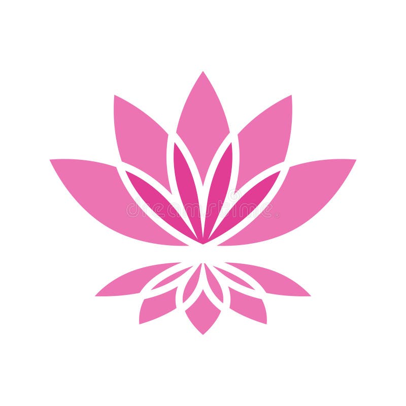 Lotus Flower Icon Vector Design Template Basic RGB Stock Illustration ...