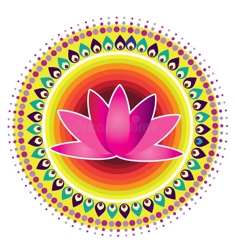 Lotus flower pattern stock vector. Illustration of leaf - 43296097