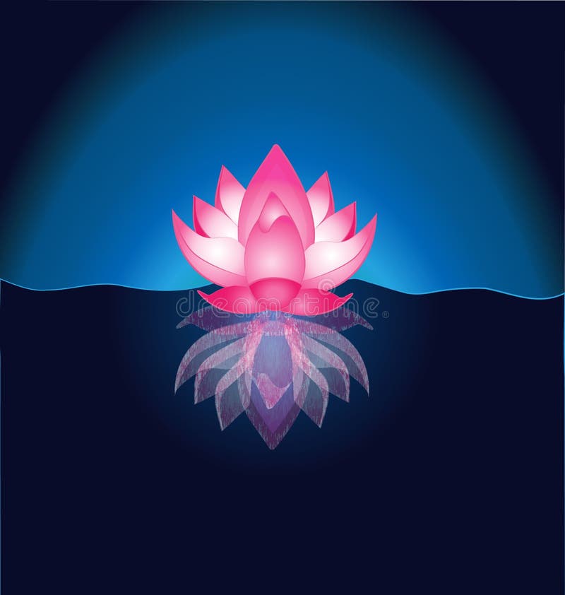 Lotus flower template stock illustration. Illustration of card - 65587199