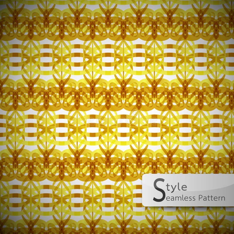 Lotus Gold Loop Mesh Geometric Seamless Pattern Vector Stock Vector ...