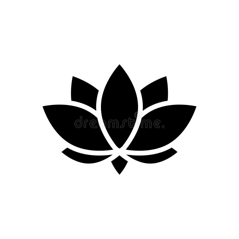 Lotus Icon Flat Vector Template Design Trendy Stock Vector ...