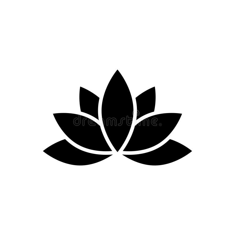 Lotus Icon Flat Vector Template Design Trendy Stock Vector ...