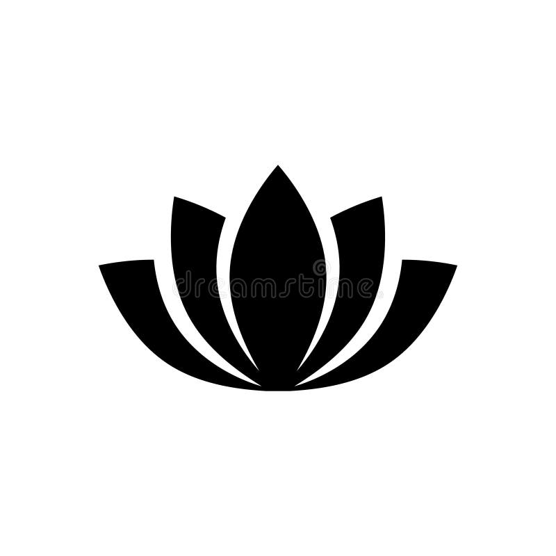 Lotus Icon Flat Vector Template Design Trendy Stock Vector ...