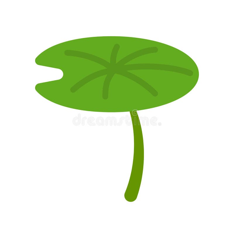 Lotus leaf icon stock vector. Illustration of spring - 100104944