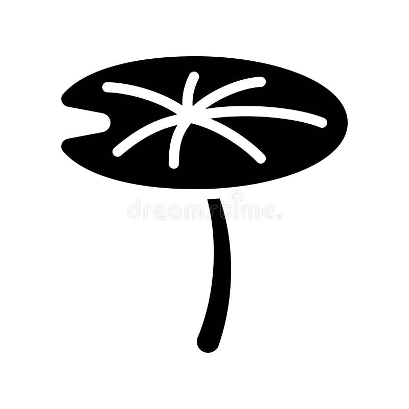 Lotus Leaf Vector, Chinese Lunar New Year Flat Icon Stock Vector ...