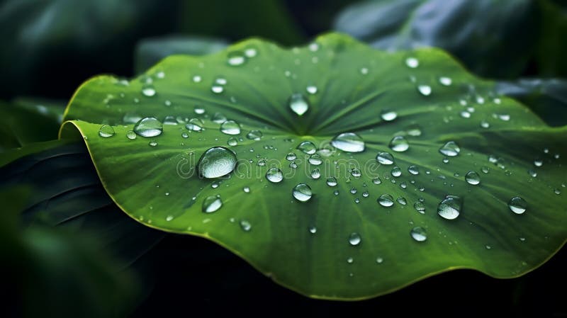 Lotus with water drop stock illustration. Illustration of beauty ...