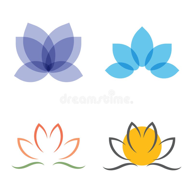 Lotus Logo Template Icon stock vector. Illustration of decoration ...
