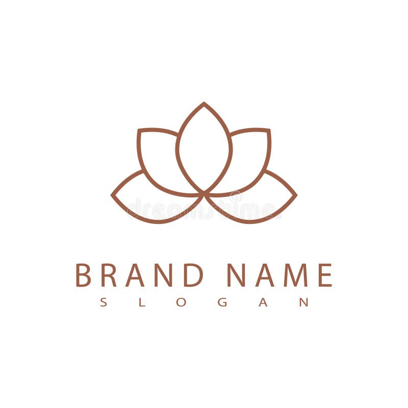 Lotus Logos Vector Template Symbol Element Nature Stock Vector ...