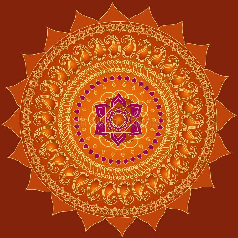 Lotus Mandala stock vector. Illustration of pattern, floral - 11284653