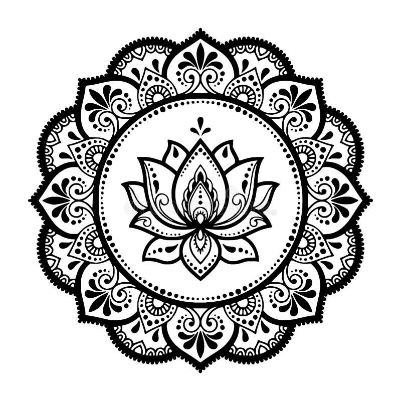 Lotus Mandala Buddha Illustrator Vector Stock Vector - Illustration of ... Lotus Mandala Buddha Illustrator Vector Stock Vector - Illustration of ...
