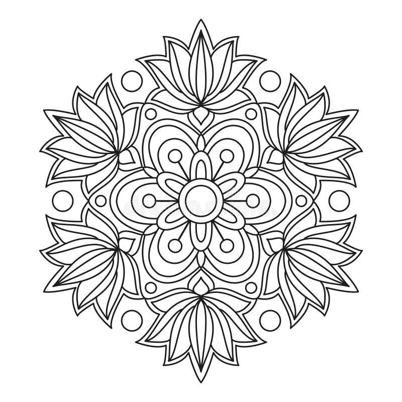 Lotus Mandala Circular Pattern Mandala Background Design Stock Vector ...