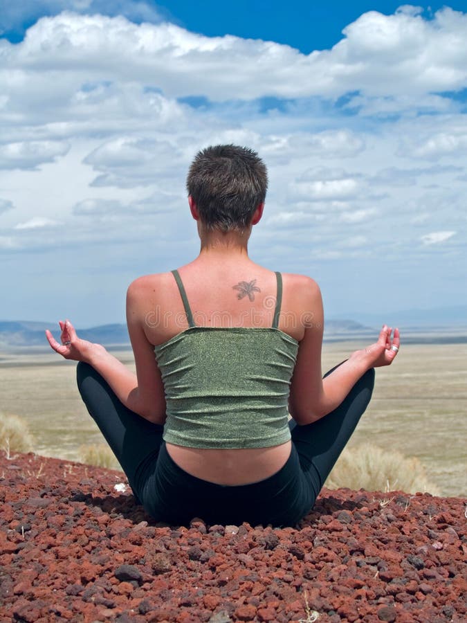 Lotus position stock photo. Image of white, fitness, girl - 7354732