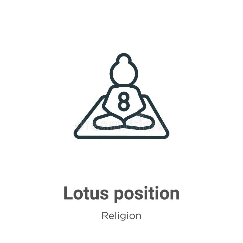 Lotus Position Icon in Filled, Thin Line, Outline and Stroke Style ...