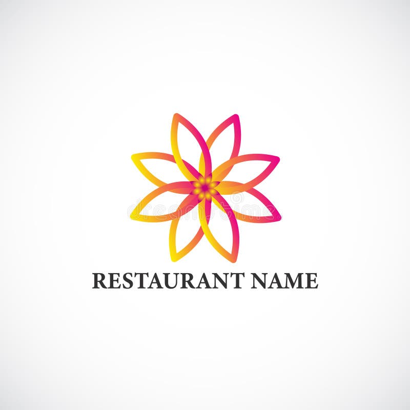 Lotus Restaurant Logo Design, Spoon, Vector, EPS Stock Vector ...
