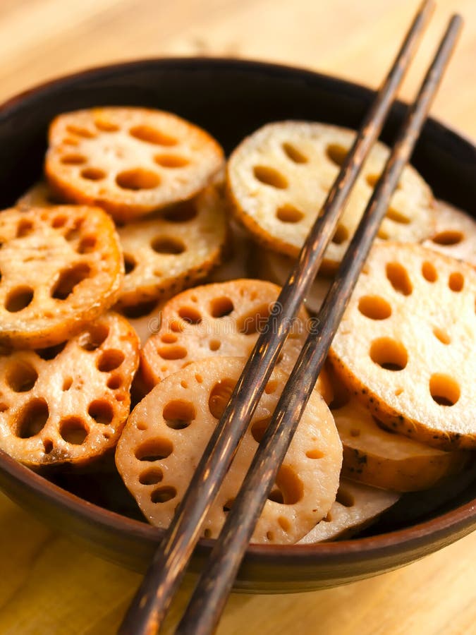 Lotus root stock photo. Image of cooked, japanese, vegetables - 23443188