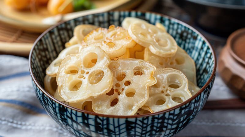 Lotus Root Pumpkin. Japanese Home Cooking. Generative Ai Stock ...