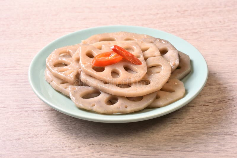 Lotus root salad stock photo. Image of healthy, prepared - 212371536