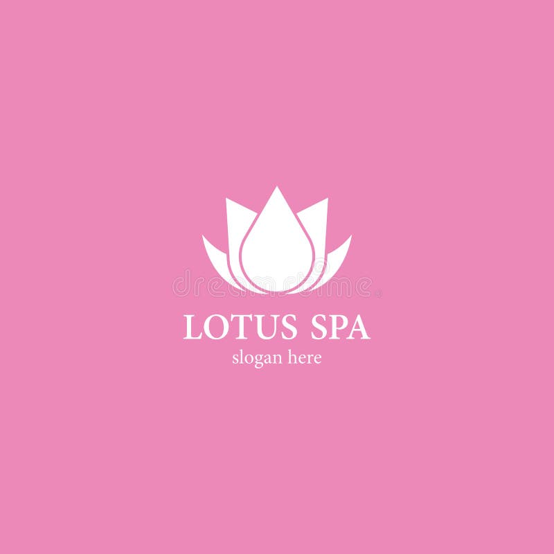 Lotus spa logo template stock illustration. Illustration of lotus ...