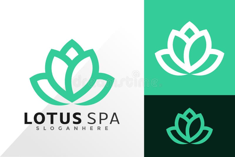 Lotus Spa Logo Vector Design. Abstract Emblem, Designs Concept, Logos ...