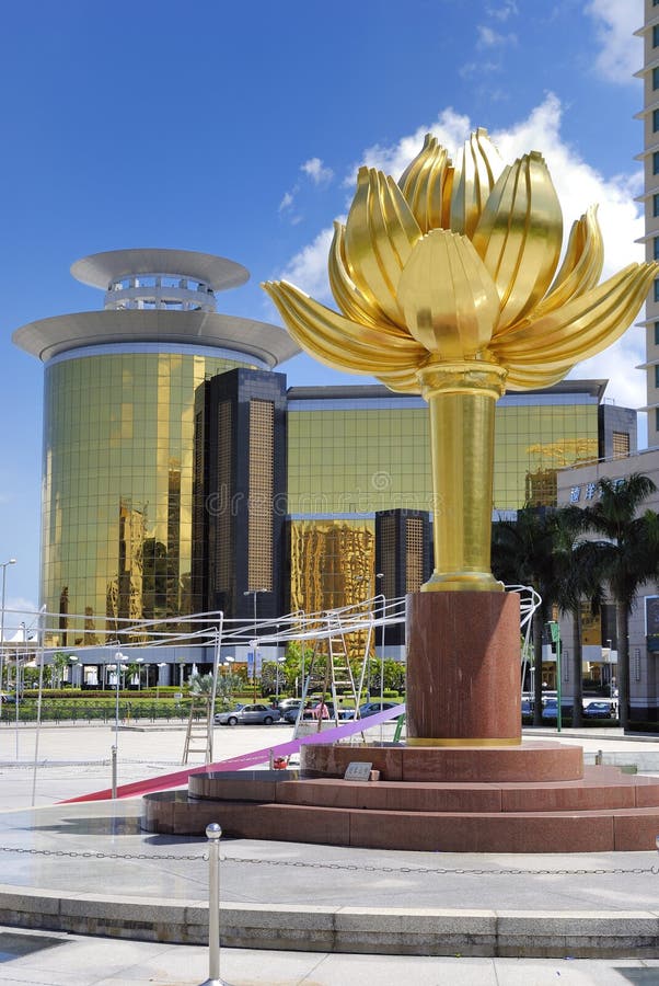 Lotus square at macau stock image. Image of entertainment - 6452201