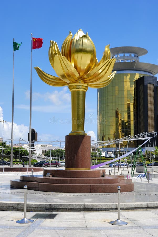 Lotus square at macau stock image. Image of entertainment - 6452201