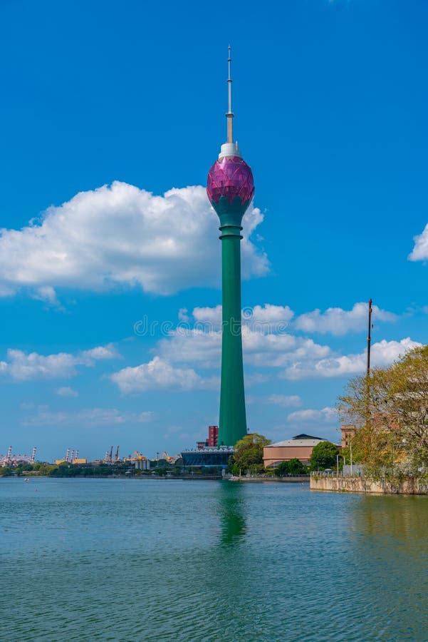 Lotus Tower in Downtown Colombo, Sri Lanka Stock Photo - Image of ...
