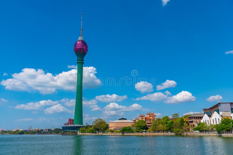 Lotus Tower in Downtown Colombo, Sri Lanka Stock Photo - Image of high ...
