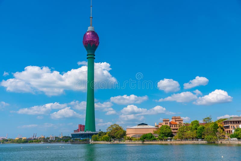 Lotus Tower in Downtown Colombo, Sri Lanka Stock Image - Image of ...