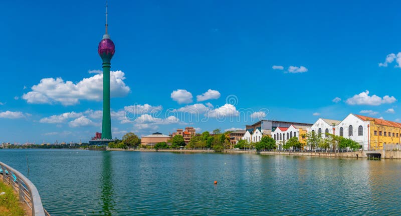 Lotus Tower in Downtown Colombo, Sri Lanka Stock Photo - Image of lake ...