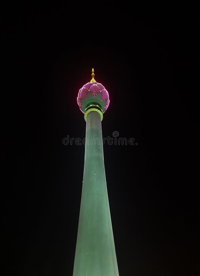 Lotus tower stock photo. Image of brand, lotus, light - 337454670