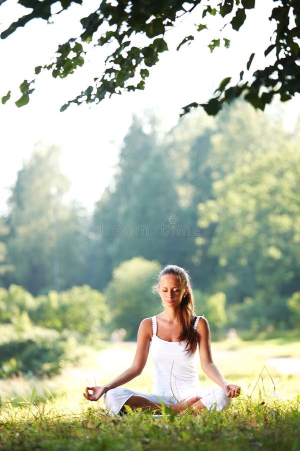 Lotus yoga sunrise stock image. Image of healthy, beauty - 15746729