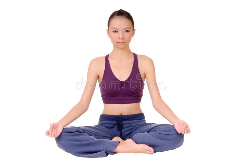 Lotus yoga stock photo. Image of beautiful, people, health - 15747880