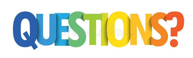 QUESTIONS Colorful Overlapping Question Marks Banner Stock Vector ...