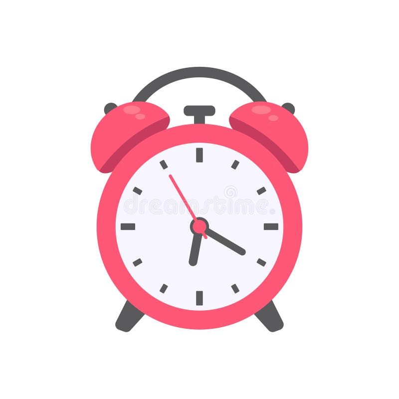 Loud Alarm Clock Alerts Wake Up Time and Schedule Stock Vector - Illustration of time, speed ...