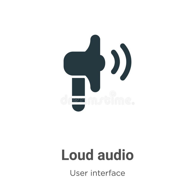 Loud, Audio, Megaphone Icon. Element Of Color Music Studio Equipment ...