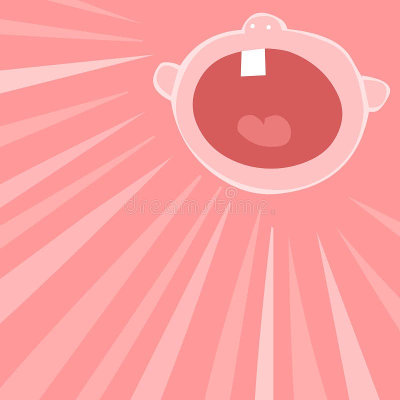 Loud baby stock illustration. Illustration of card, small - 7156685