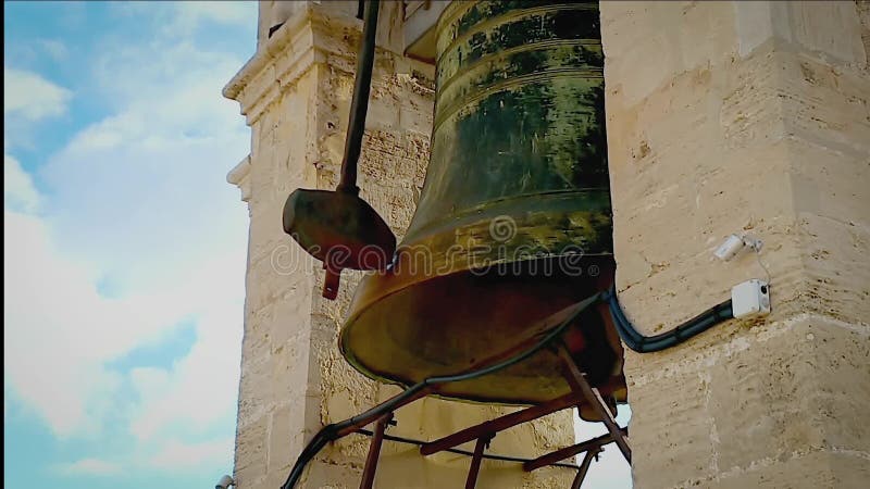 Loud Bells on the Tower. Video with Sound Stock Video - Video of ...