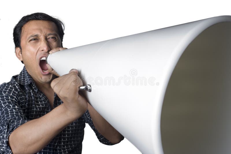 Loud and clear stock photo. Image of individual, yell - 8993214