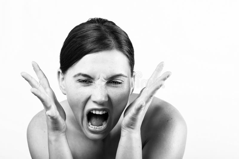 Loud girl stock image. Image of anger, expression, abuse - 6386199