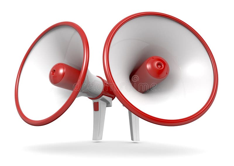 Loud hailer stock illustration. Illustration of hailer - 31682652