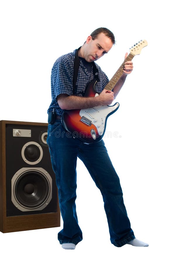Loud Music stock image. Image of musician, play, jeans - 5200109